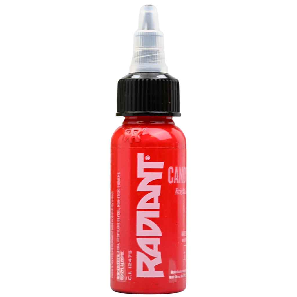 Radiant Ink Candy Red 1 oz. – Element Tattoo Supply