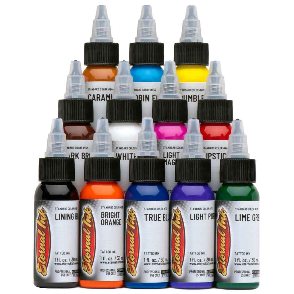 Eternal Ink Sample 12 Tattoo Ink Set – Element Tattoo Supply