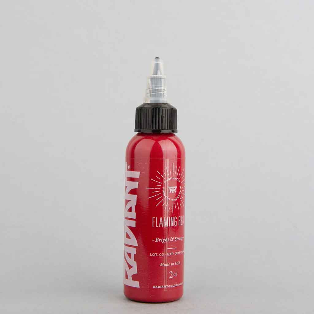 Radiant Ink Flaming Red 1 oz – Element Tattoo Supply