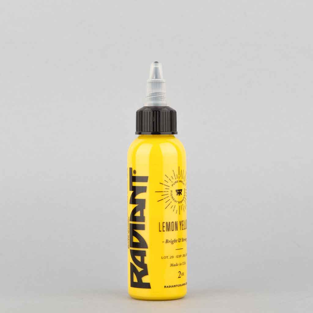 Lemon Yellow, Radiant Tattoo Ink, 1 oz – Element Tattoo Supply