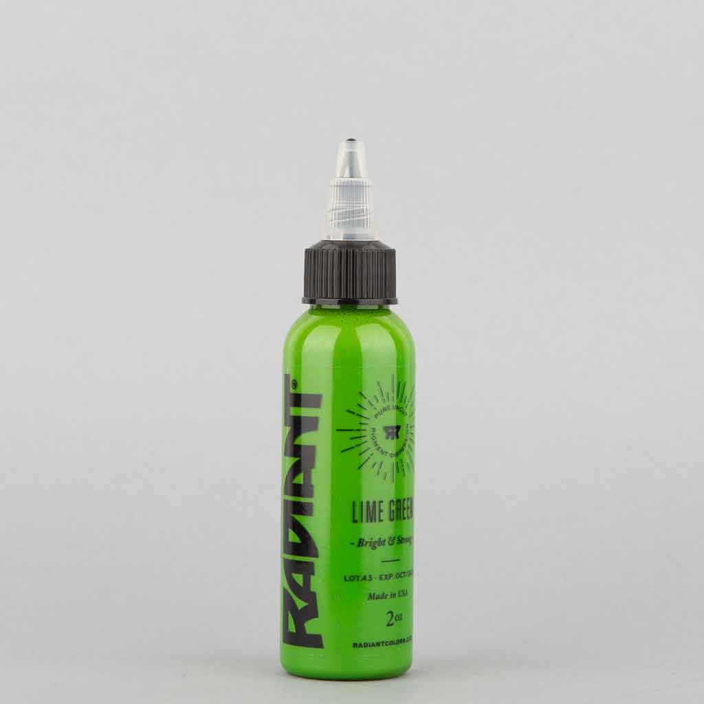 Lime Green, Radiant Tattoo Ink, 1 oz